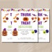Editable Trunk or Treat Halloween Flyer Bundle, Halloween Digital ...