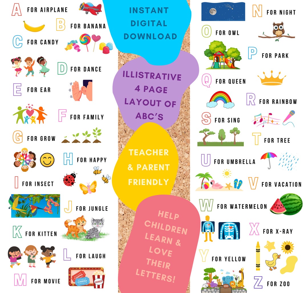 Alphabet Clip Art for Children, Teachers, Parents | Learning the ...