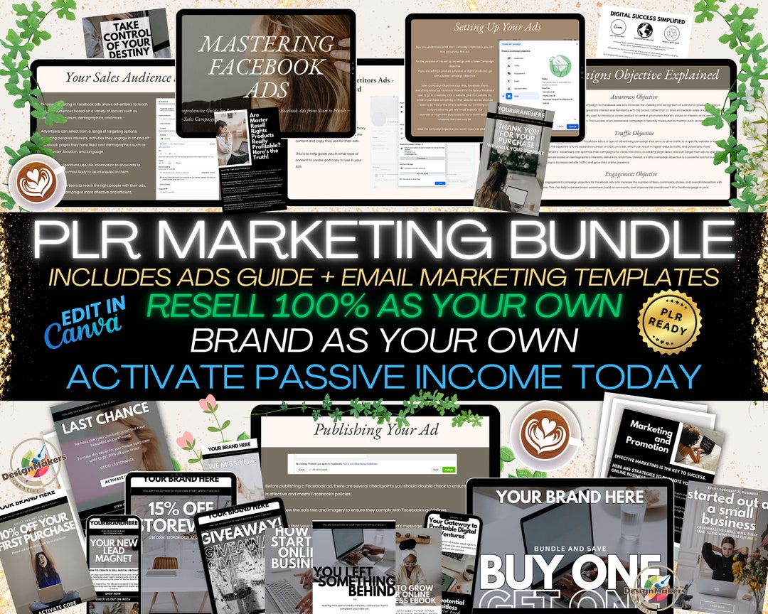 Ultimate PLR Marketing Bundle, Ads Guide, Email Marketing Templates ...