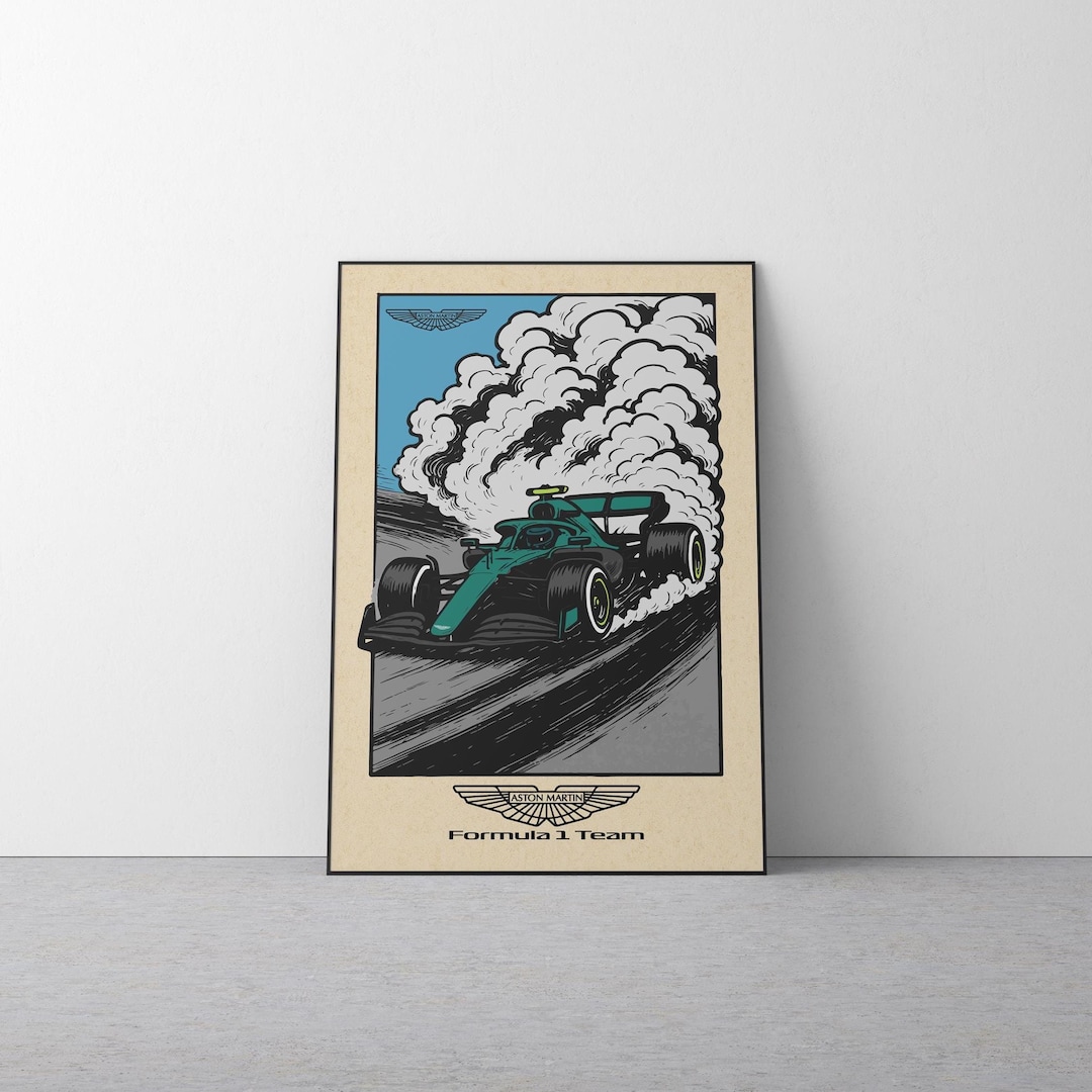 Aston Martin Formula 1 Car Poster | Matte Print | Lance Stroll ...