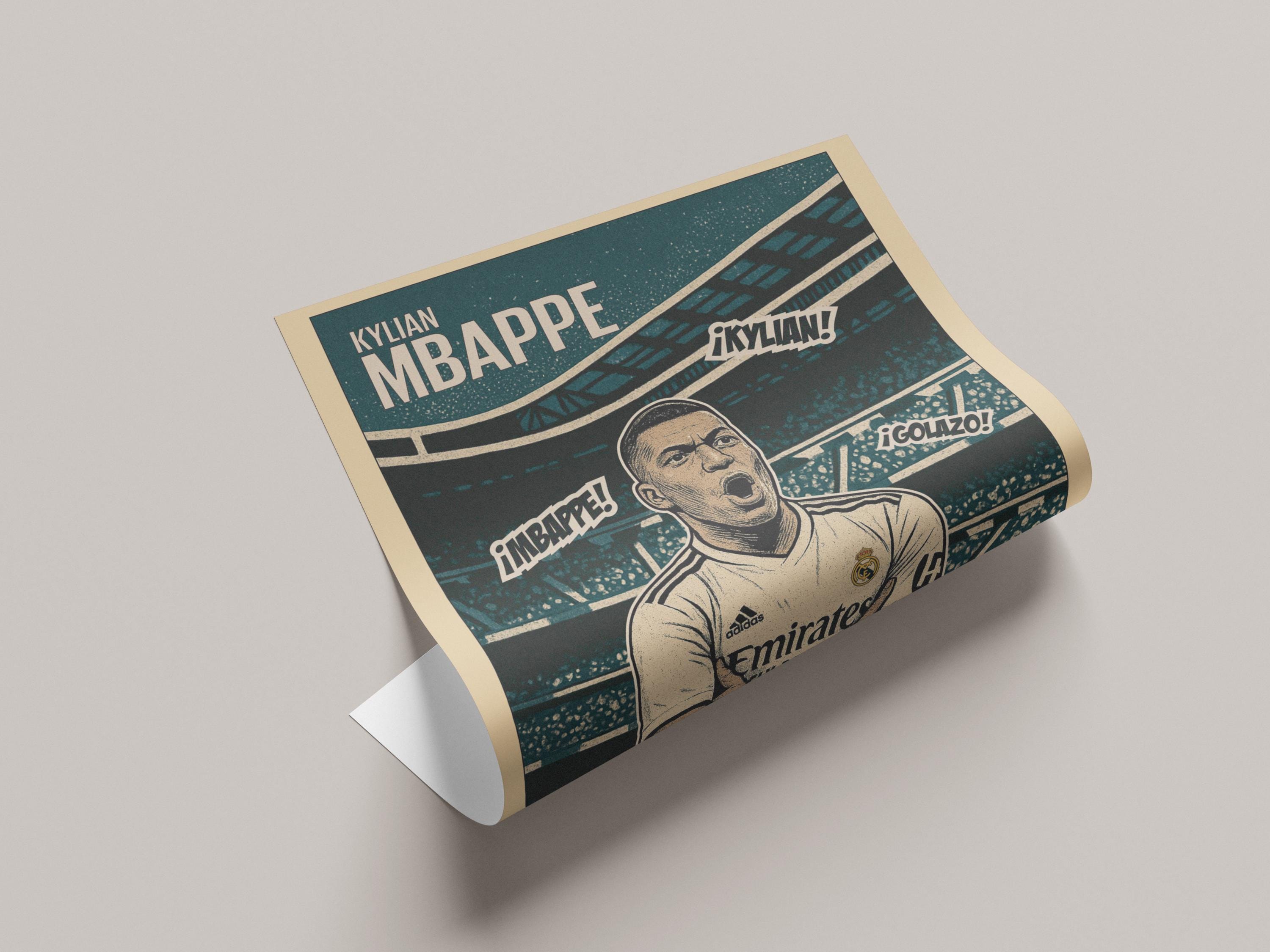 Kylian Mbappe Poster | Museum Quality Print | Real Madrid Wall Art ...