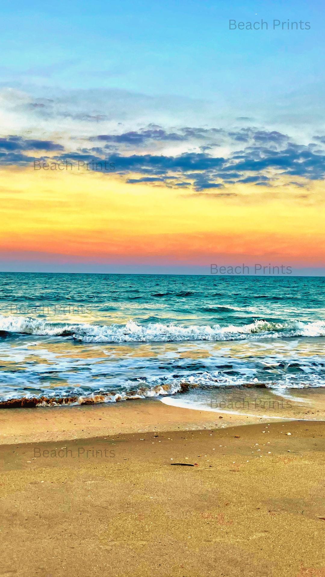 Sunset on the Beach – Phone Wallpaper Digital Download - Etsy