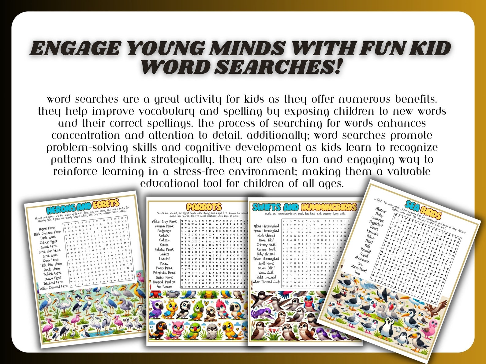 Animals Word Search Puzzle for Kids | Games for Kids | Printable ...