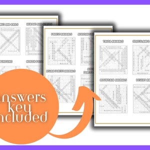 Animals Word Search Puzzle for Kids | Games for Kids | Printable ...