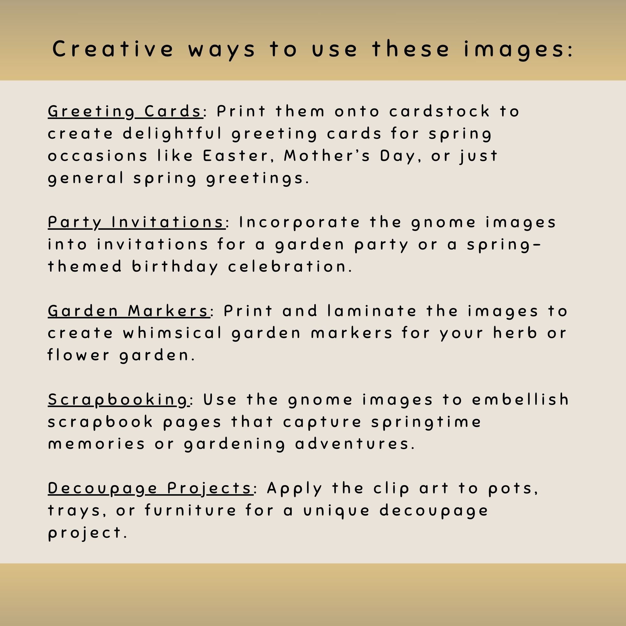 Spring Garden Gnomes Clipart Bundle - Etsy