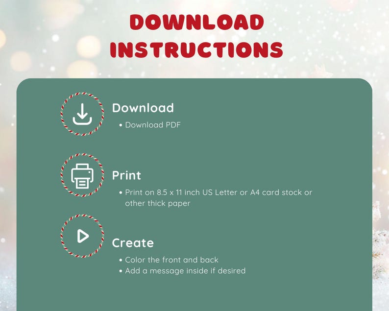 10 Printable Christmas Coloring Cards – Holiday Fun for Kids ...