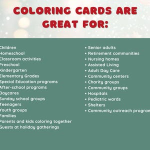 10 Printable Christmas Coloring Cards – Holiday Fun for Kids ...