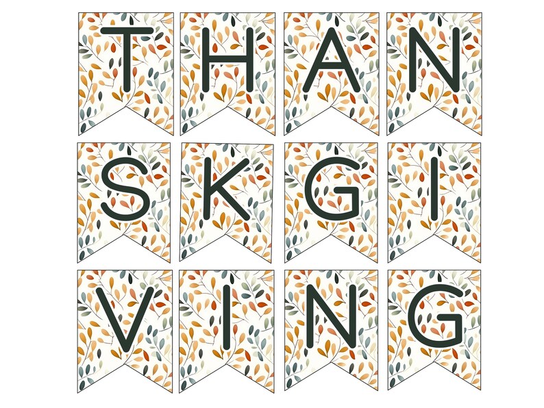 Vibrantly Colored Autumn-themed Alphabet and Number Set: Create Your ...