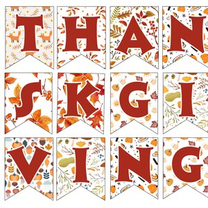 Deep Red Autumn-themed Alphabet and Number Set: Create Your Own Banners ...