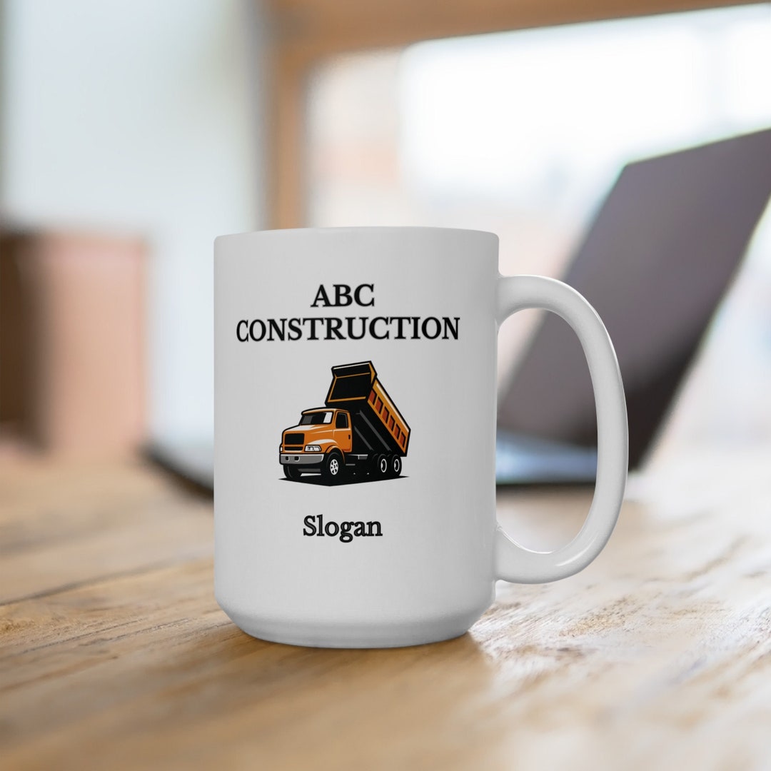 Custom Business Mug, Personalized Company Coffee Cup, Logo Ceramic Mug ...