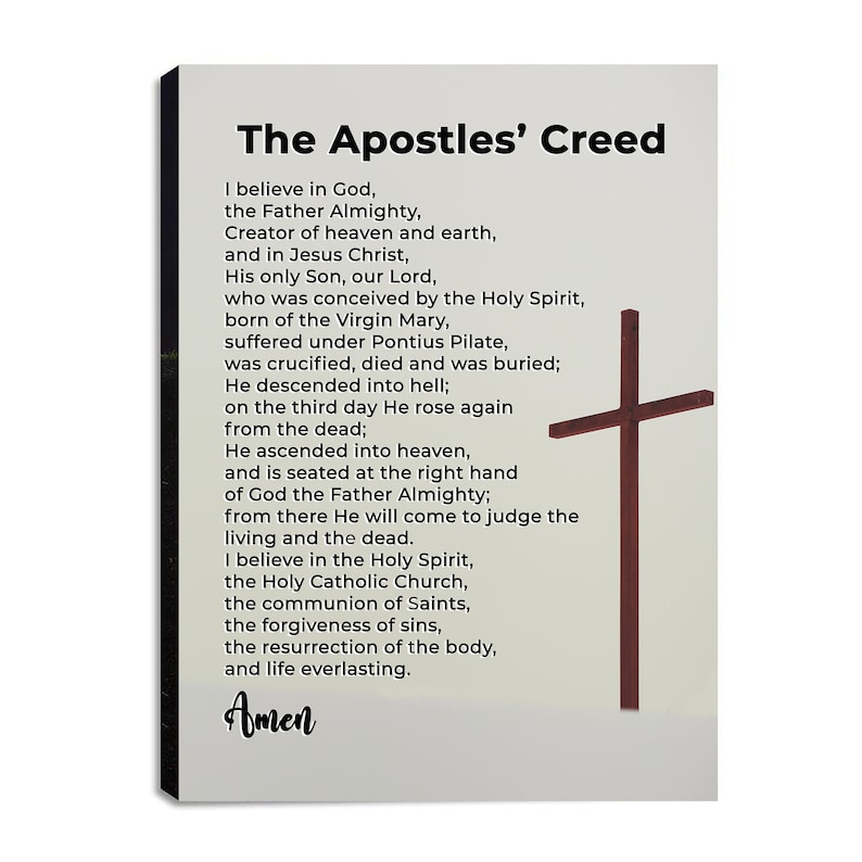 The Apostles' Creed | Motivational Wall Art, Inspirational Wall Art ...