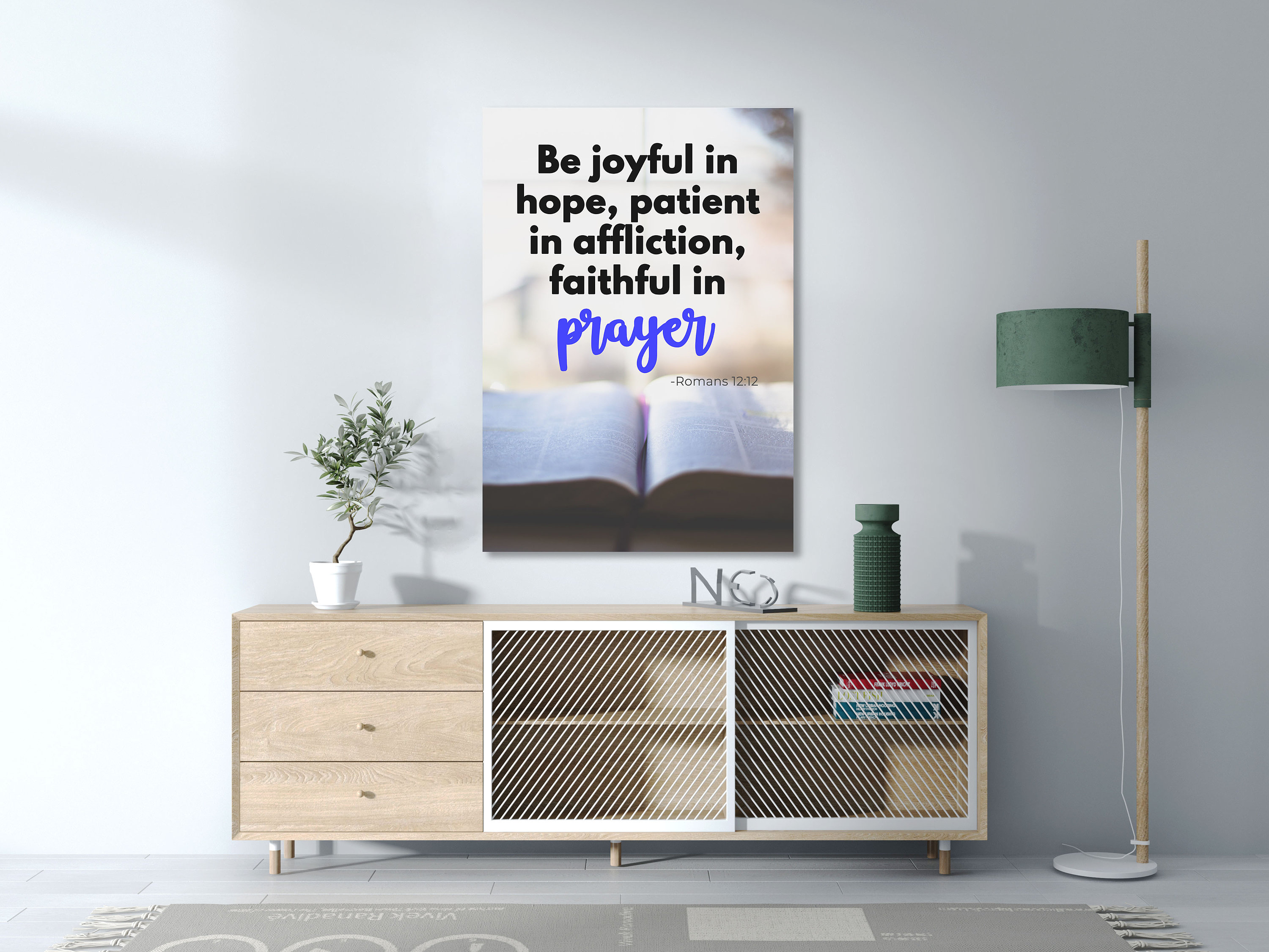 Be Faithful in Prayer Romans 12:12 Motivational Wall Art, Inspirational ...