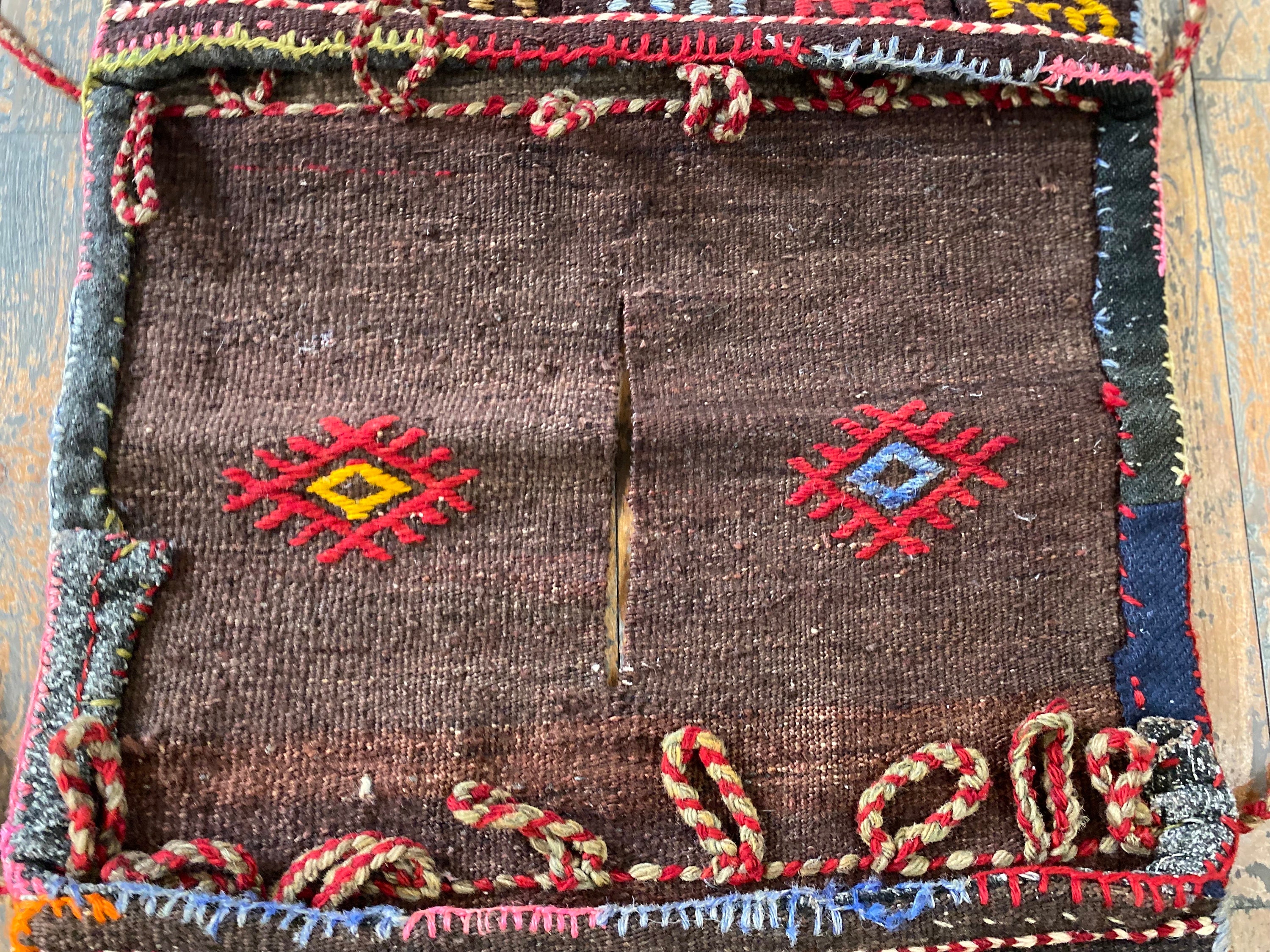 Decorative Kilim Bag, Wall Hanging Handmade Saddlebag,vintage Saddle ...