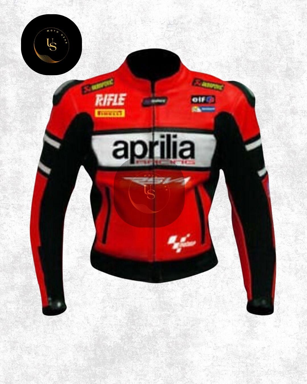 Hand Made Aprilia Biker Jacket Leather Jacket Men Genuine Cowhide ...