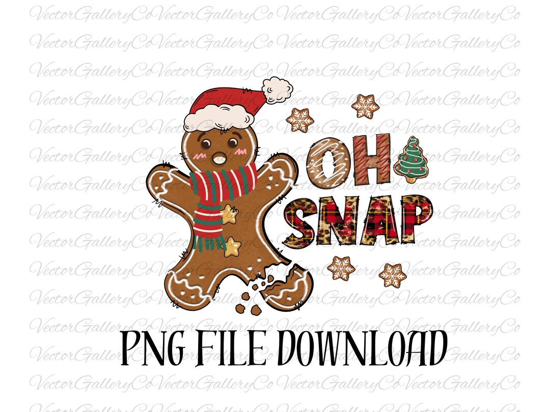 Oh Snap PNG Boojee Stanley Gingerbread Man Best Seller Christmas Design ...