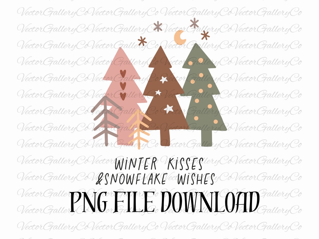 Winter Wishes and Snowflake Kisses SVG, Christmas SVG, Cute Christmas ...