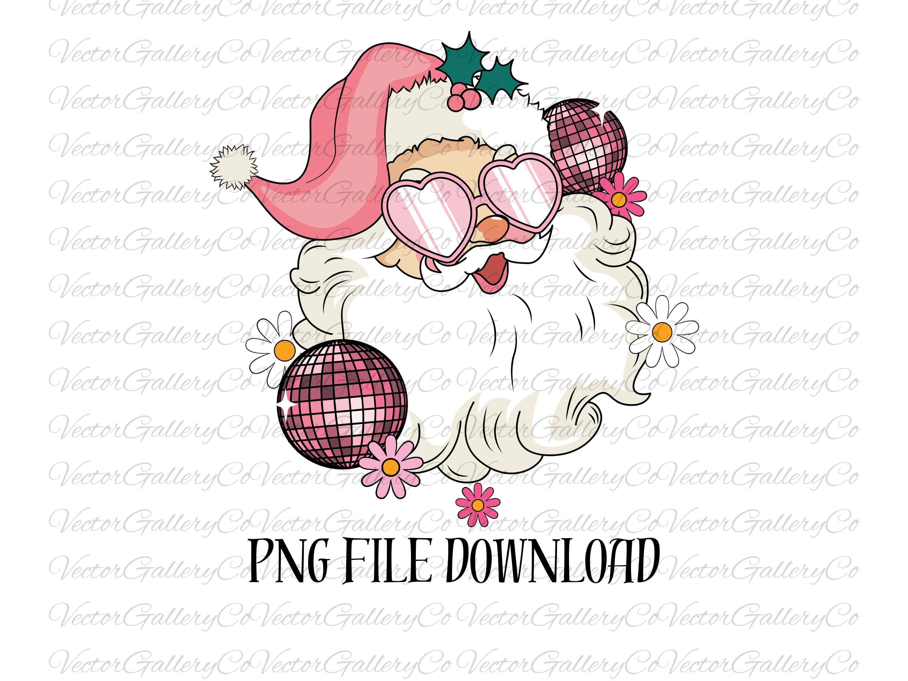 Disco Santa Claus Png-christmas Sublimation Digital Design Download ...