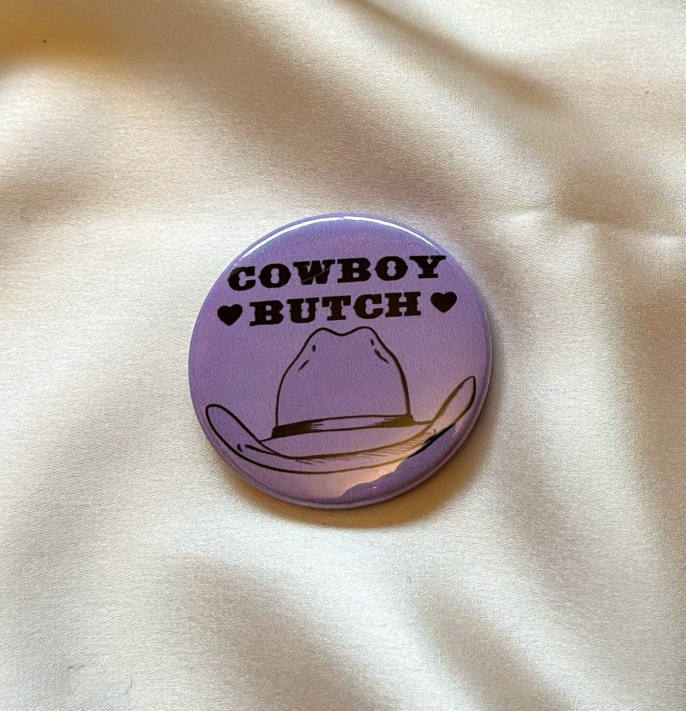 Cowboy Butch Pin-back Button - Etsy