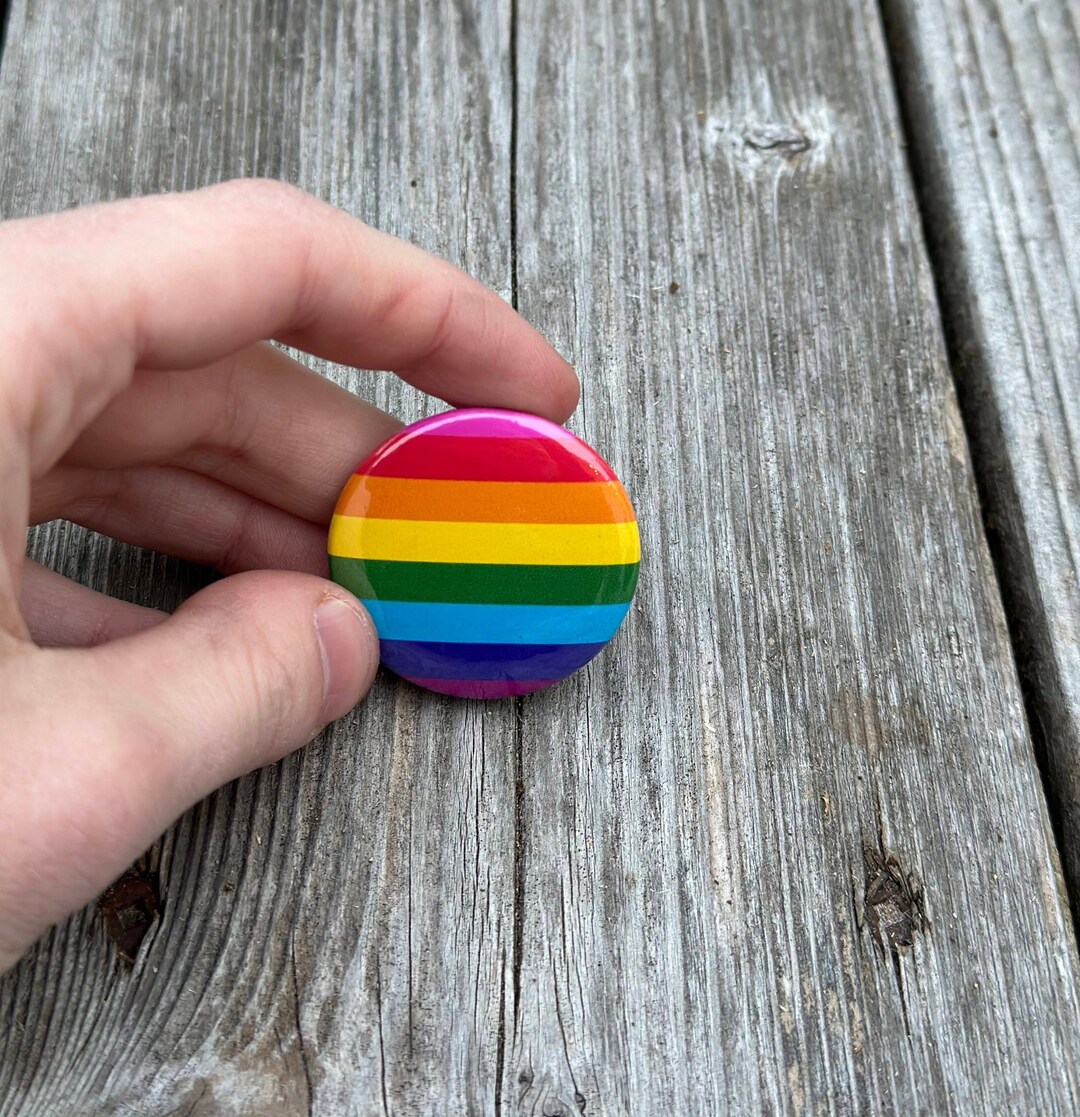 Original Pride Flag Pin-back Button - Etsy