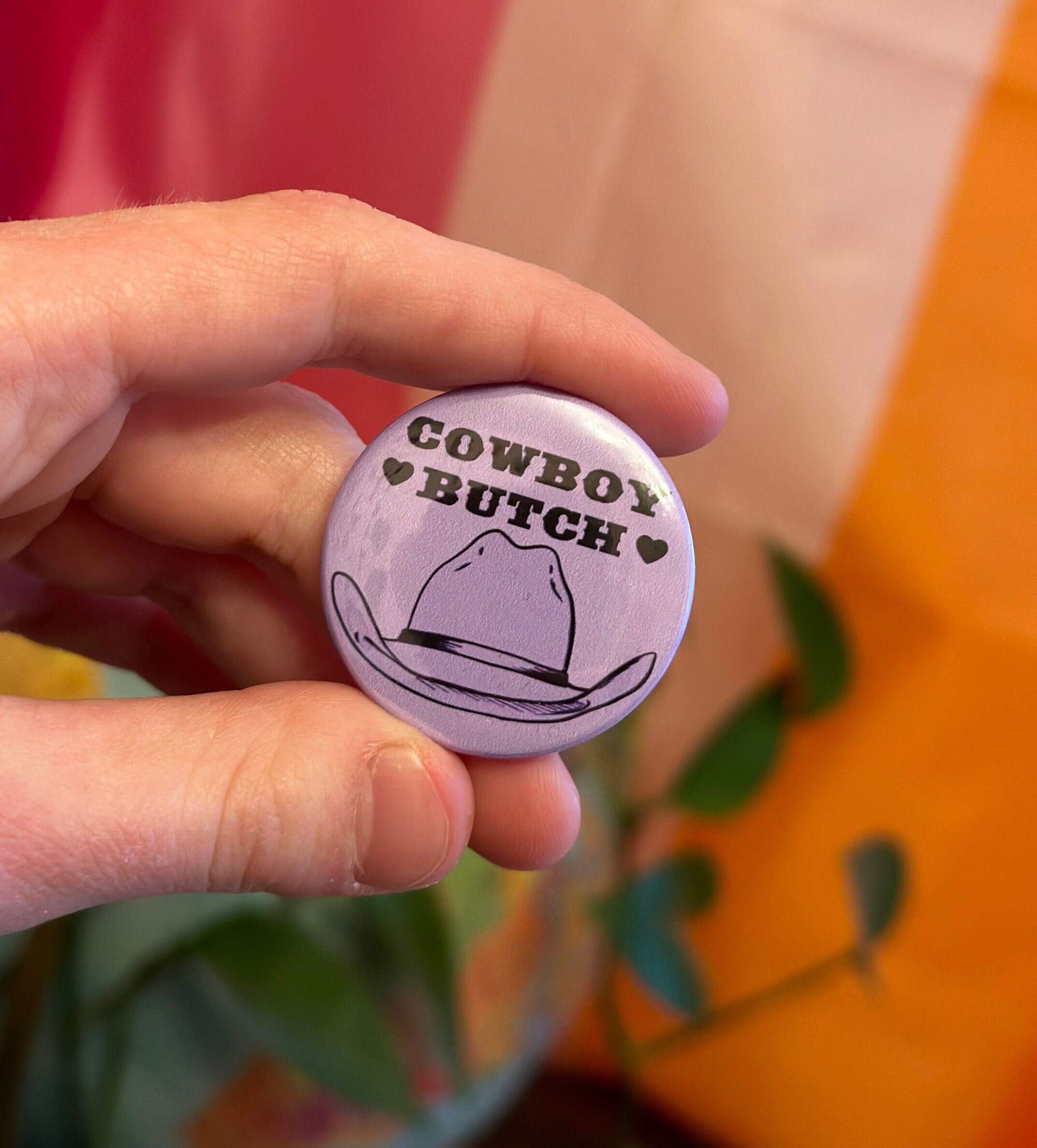 Cowboy Butch Pin-back Button - Etsy