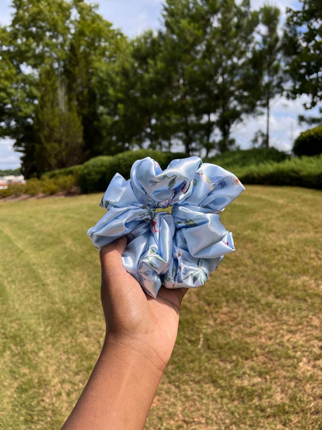 Handmade Scrunchie Satin Scrunchie Hair Accessories Hair Scrunchies XL ...