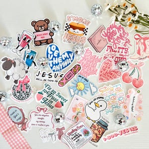 Custom Christian Sticker Pack: Faith-based Vinyl Stickers - Etsy