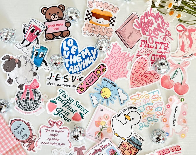 Daily Bread Croissant With Bow Sticker | Bible | Faith Stickers | God ...