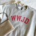 WWJD Crewneck Sweatshirt: Inspirational Christian Clothing - Etsy