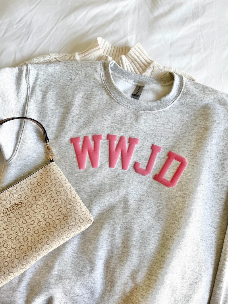 WWJD Crewneck Sweatshirt: Inspirational Christian Clothing - Etsy