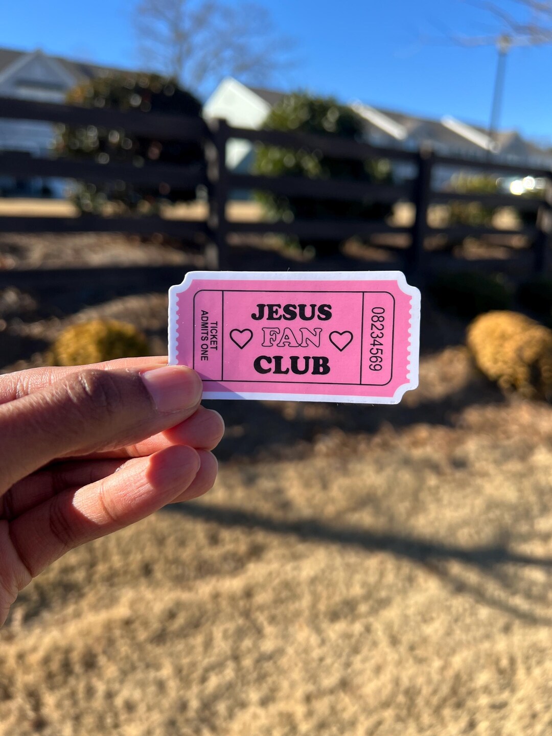 Jesus Fan Club Christian Sticker Bible Verse Sticker Cute Christian ...