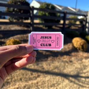 Jesus Fan Club Christian Sticker Bible Verse Sticker Cute Christian ...