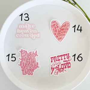 Custom Christian Sticker Pack: Faith-based Vinyl Stickers - Etsy