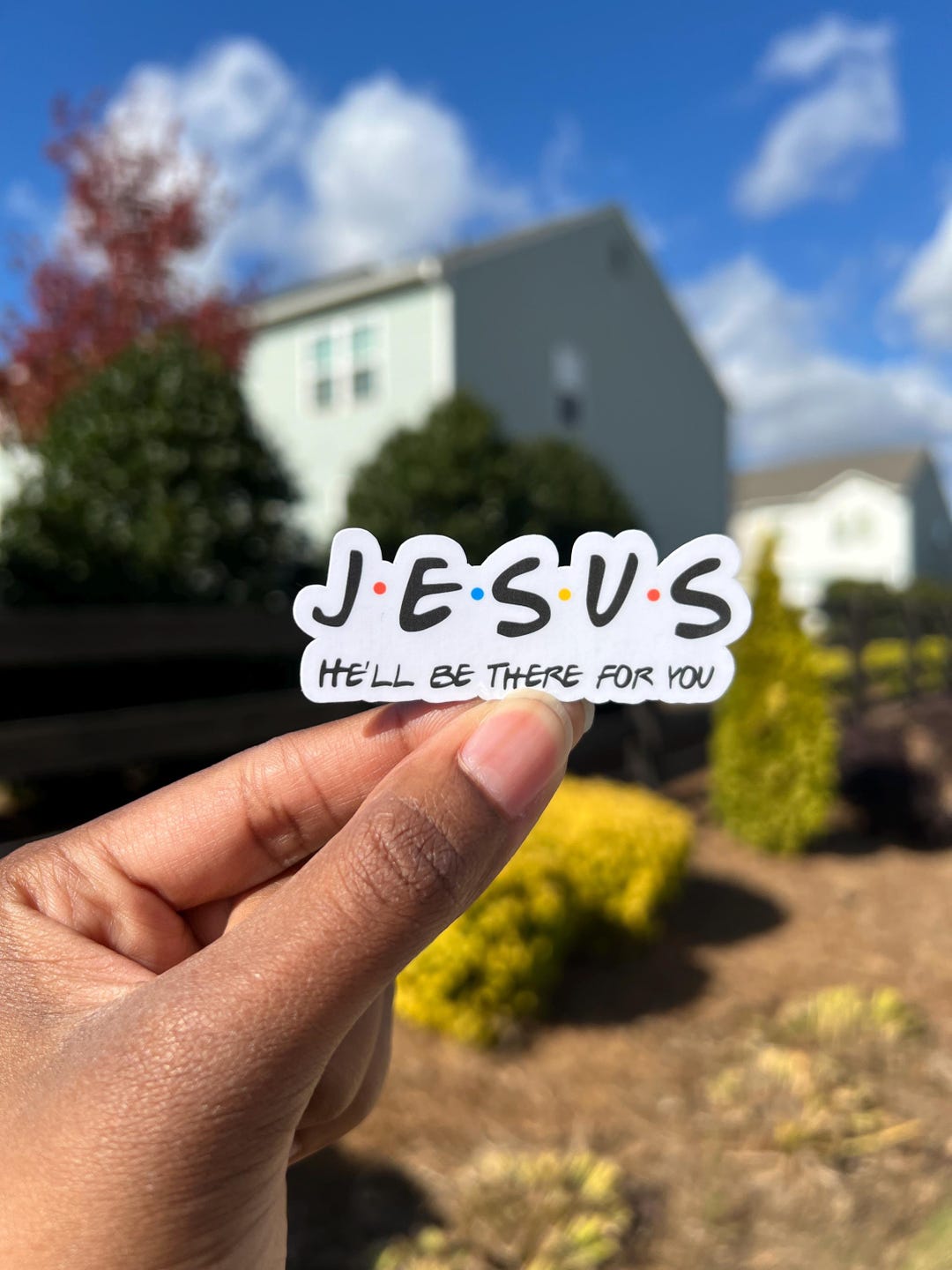 Jesus Christian Sticker Bible Verse Sticker Cute Christian Sticker ...