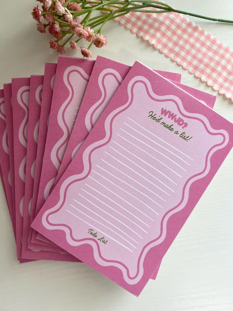 WWJD Christian Notepad: Pink Faith-based To-do List - Etsy
