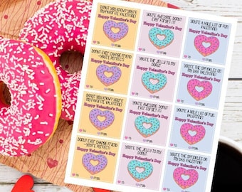 Donut Love Card | Valentines Printable Card | Cards for Him or Her ...