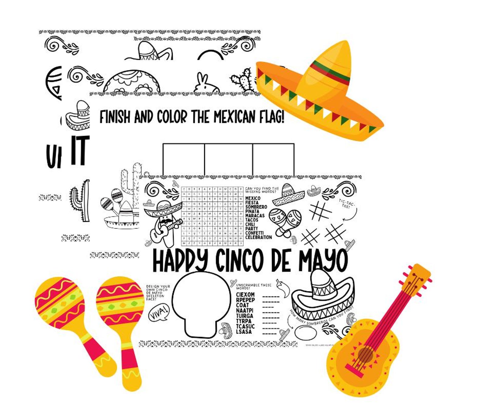 Cinco De Mayo Printable Activity Packet - Etsy