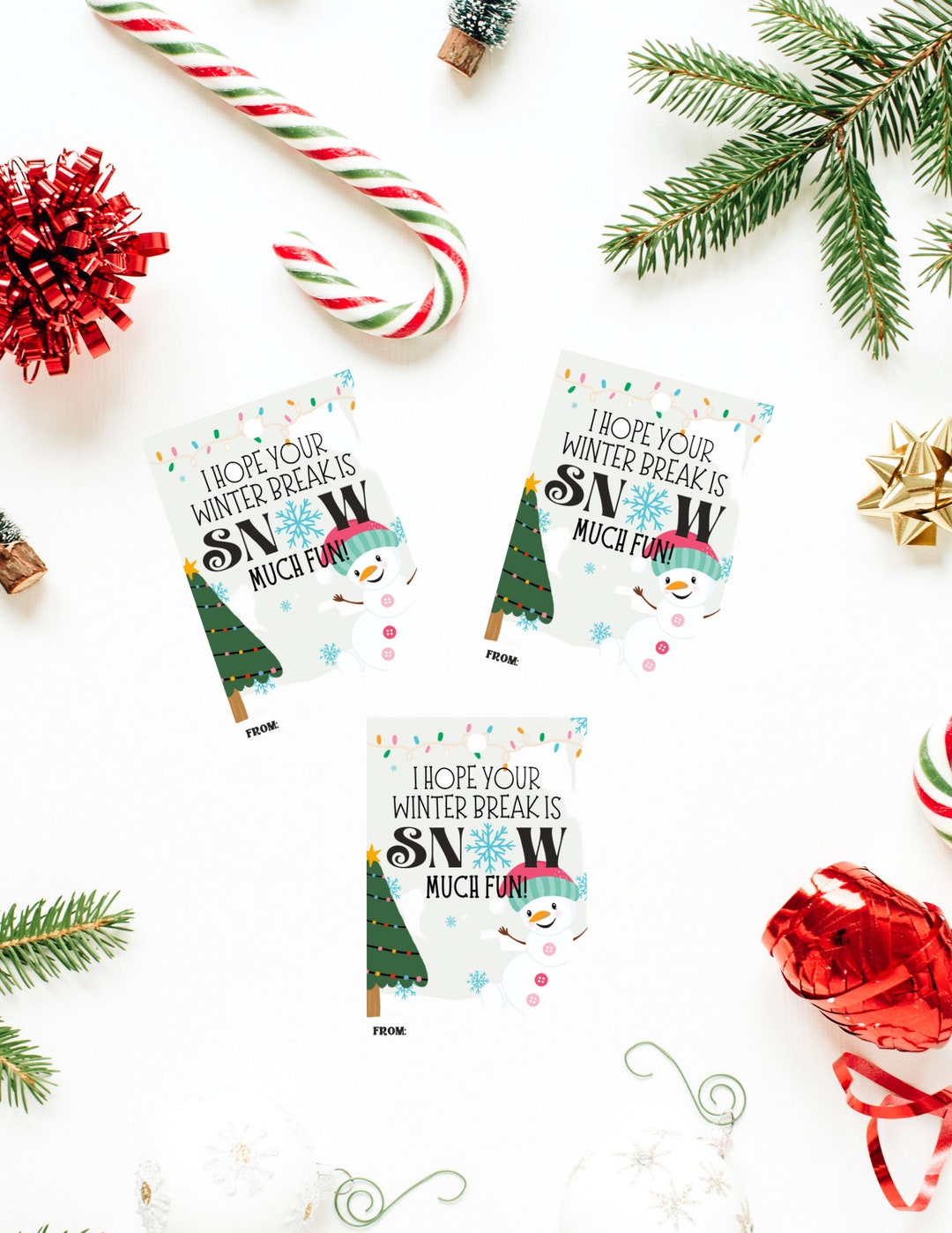 Winter Break Gift Tags - Etsy