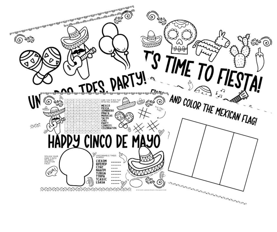Cinco De Mayo Printable Activity Packet - Etsy