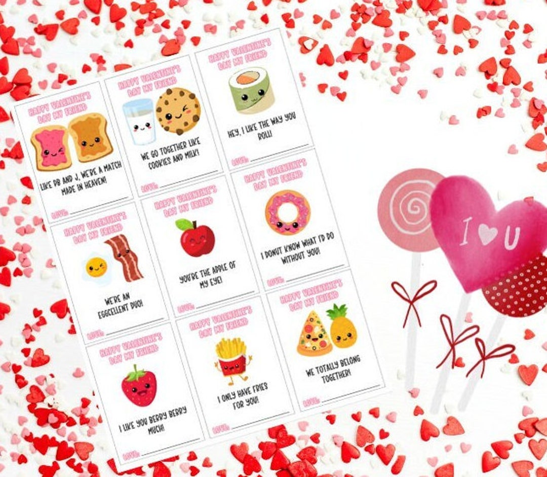 Valentines Day Printable Cards - Etsy