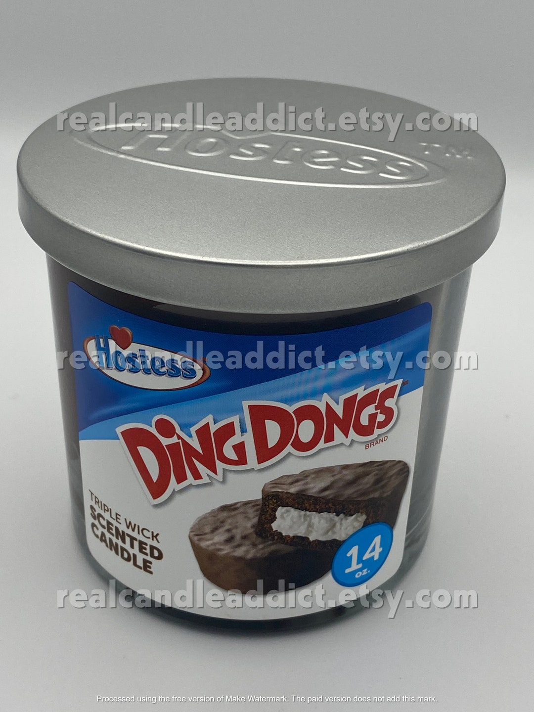 NEW Hostess Triple Wick Scented Candle 14 Oz - Ding Dongs Dessert - Etsy