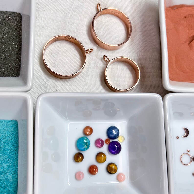 Crescent Moon Pink Opal Pendant - 5G EMF Protection - Powerful Orgonite ...