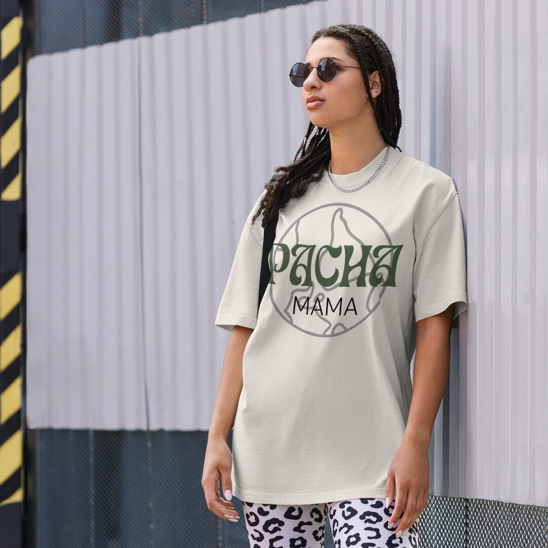 EARTH DAY Oversized T-shirt, Pacha Mama Graphic Tee, Comfy Large ...