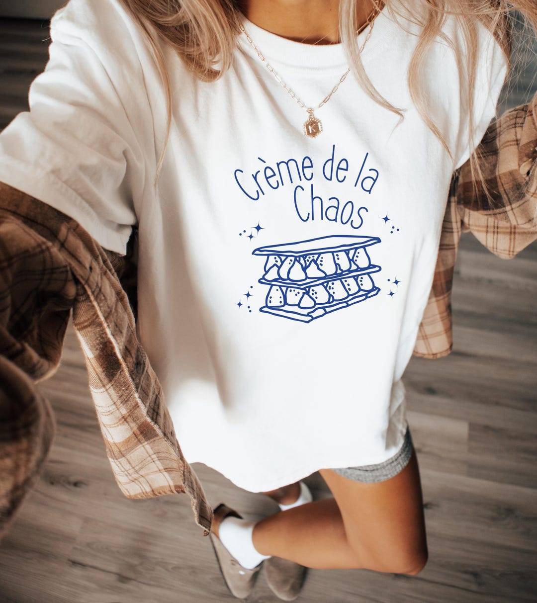 Funny Retro Minimal Creme De La Creme Unisex Tee Shirt, Vintage Graphic ...