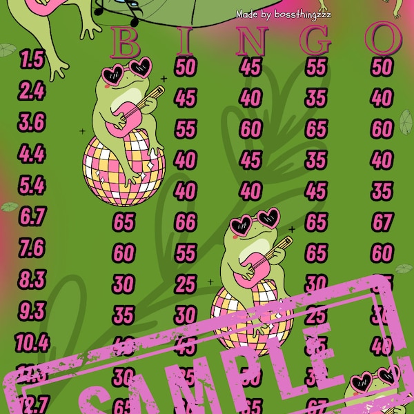 100 Wta Pyp 1-15 Double Bingo Board - Etsy