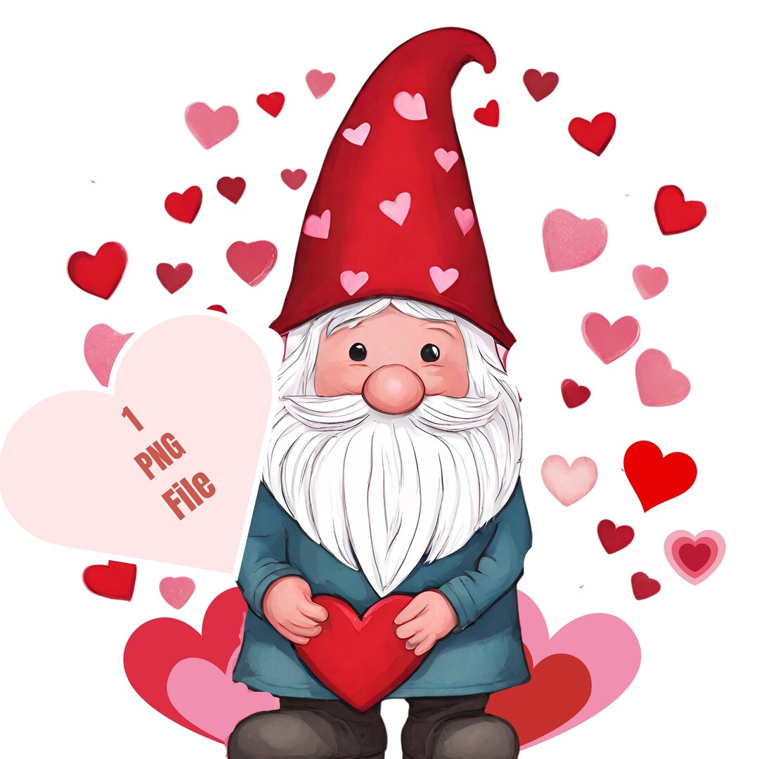Valentines Gnome Clipart Valentines Clipart, Valentines Png Graphics ...