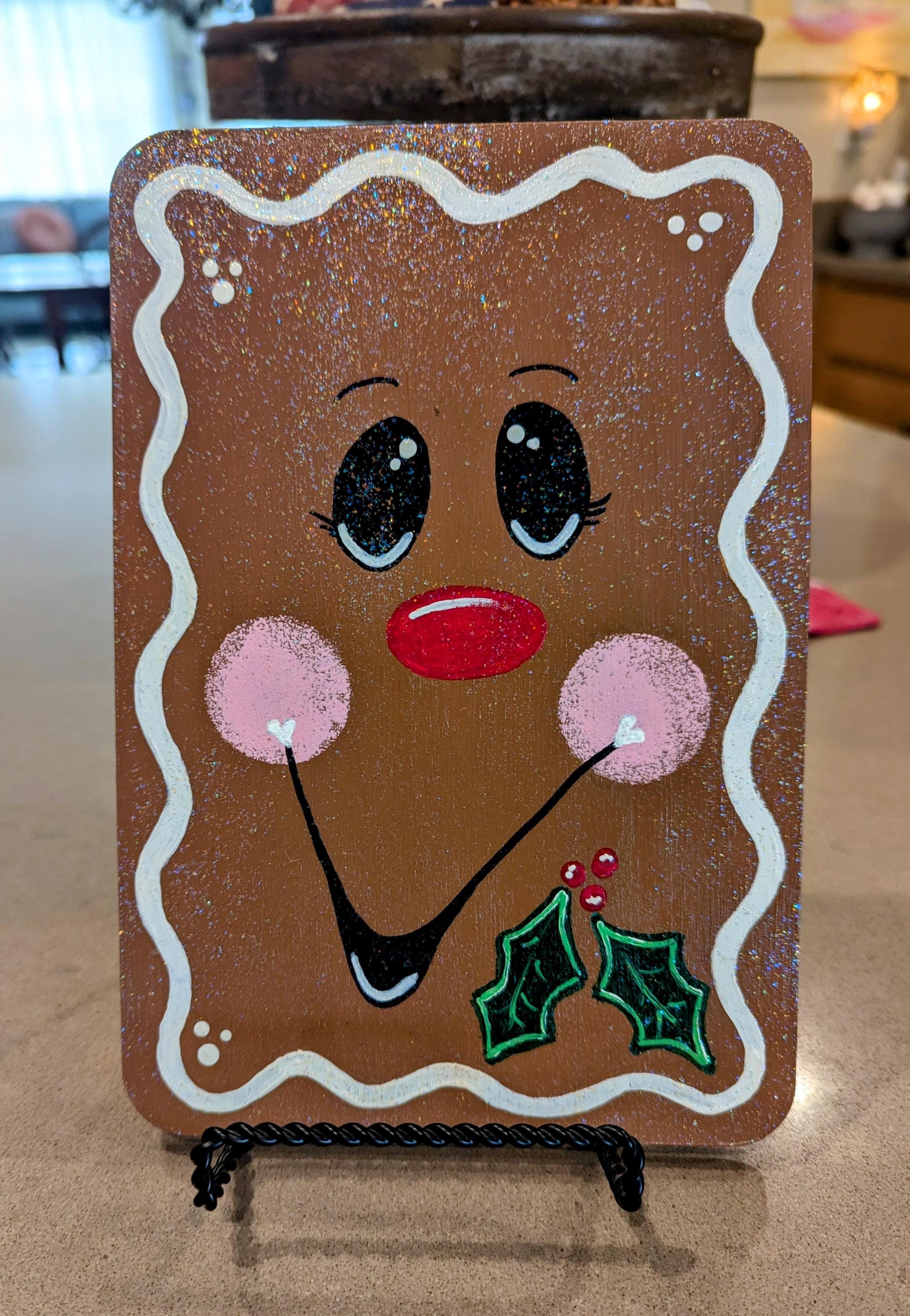 Gingerbread Cutting Board Decor - Etsy