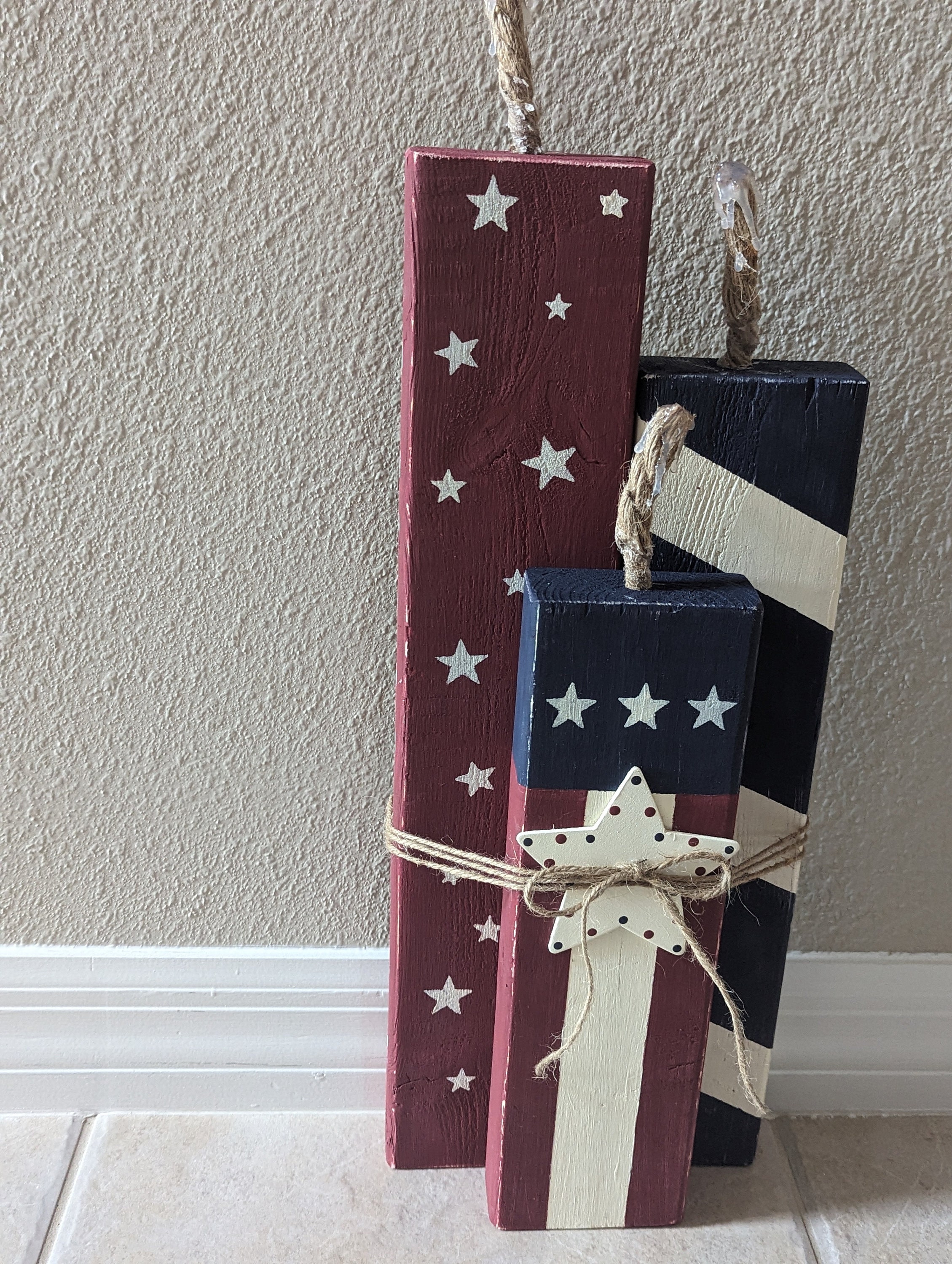 Wooden Firecracker Trio - Etsy