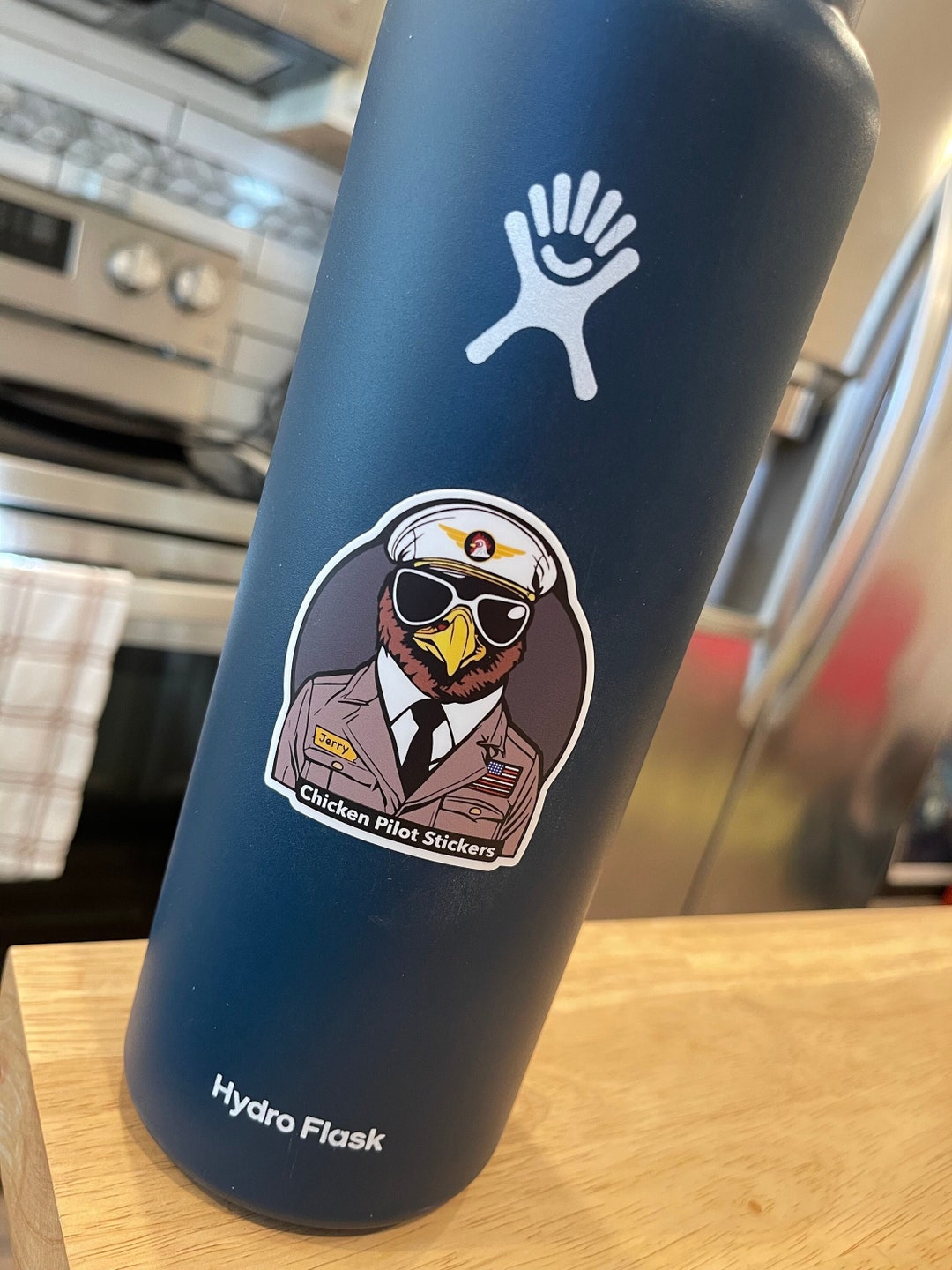 Chicken Pilot Stickers Logo - Etsy