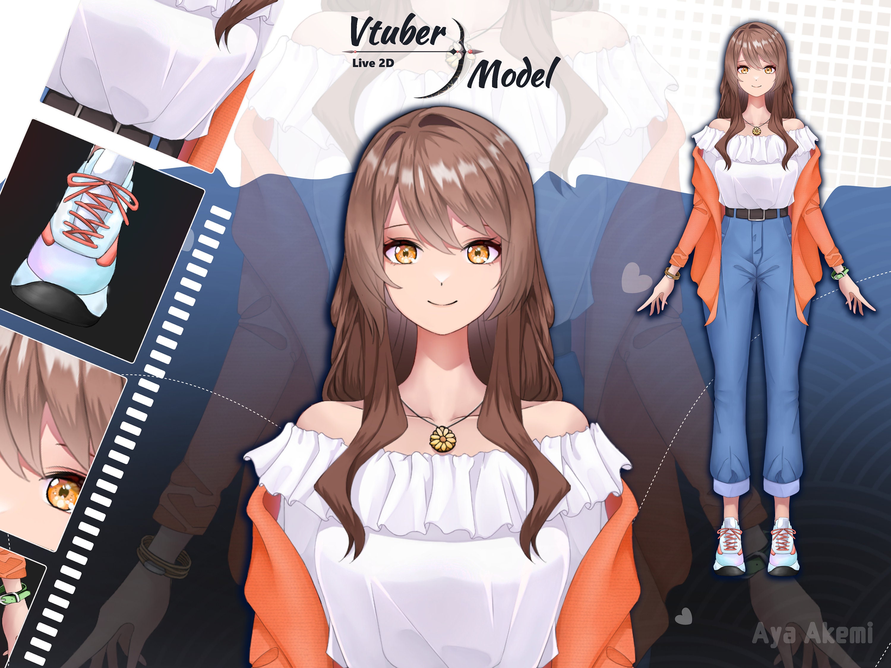 Vtuber Model Custom Vtuber Model Commission Vtuber Design - Etsy UK