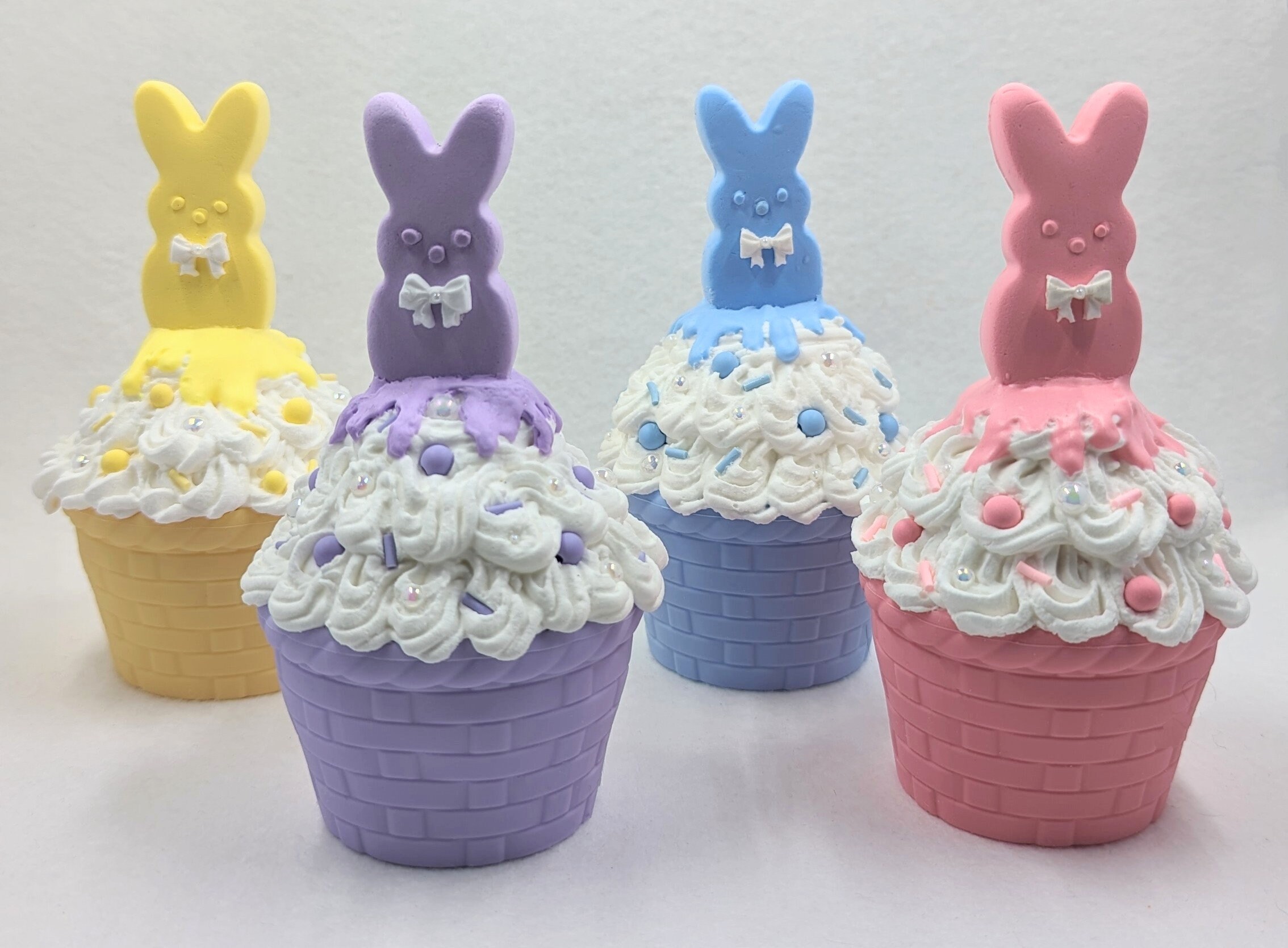Fake Easter Peep Cupcakes, Fake Whipped Topping, Fake Peeps, Faux ...